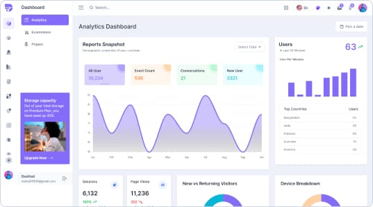 DashTail Next js Admin Template