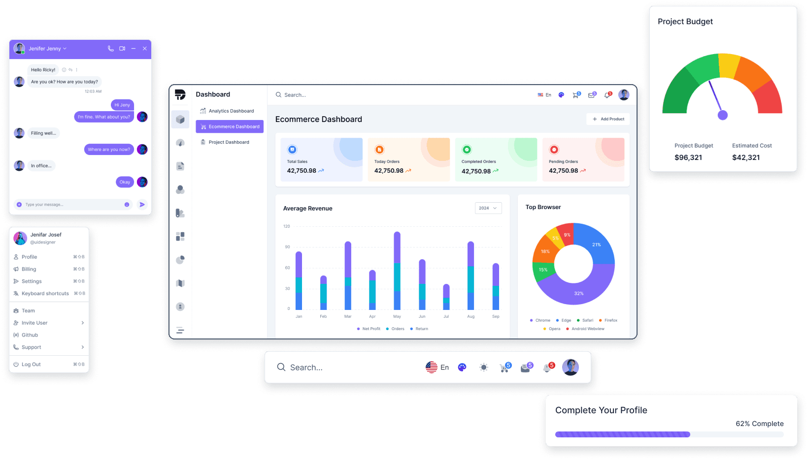 DashTail Next js Admin Template